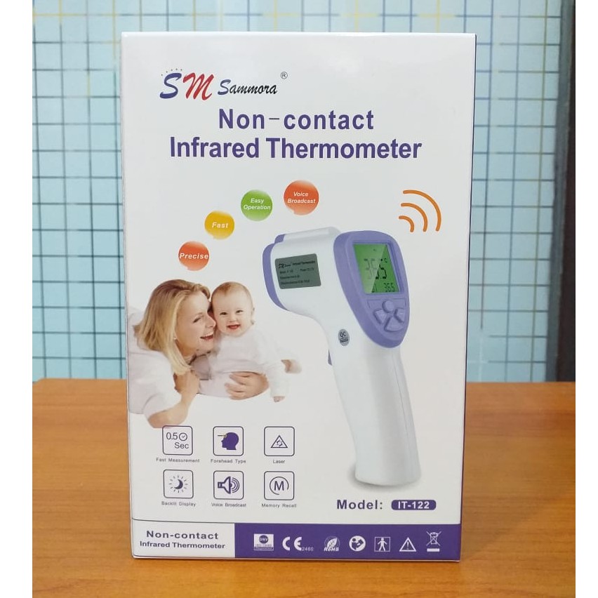 Jual Infrared Thermometer Non Contact Original Sammora IT-122 ...