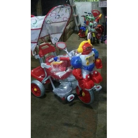 Jual Sepeda Anak Roda Tiga Family Robot Double Music |Mainan Robot ...