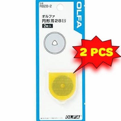 Jual OLFA RB28-2 Refill Rotary Cutter 28mm RB-28 (2pcs/pack) Spare Blade RB28 | Shopee Indonesia