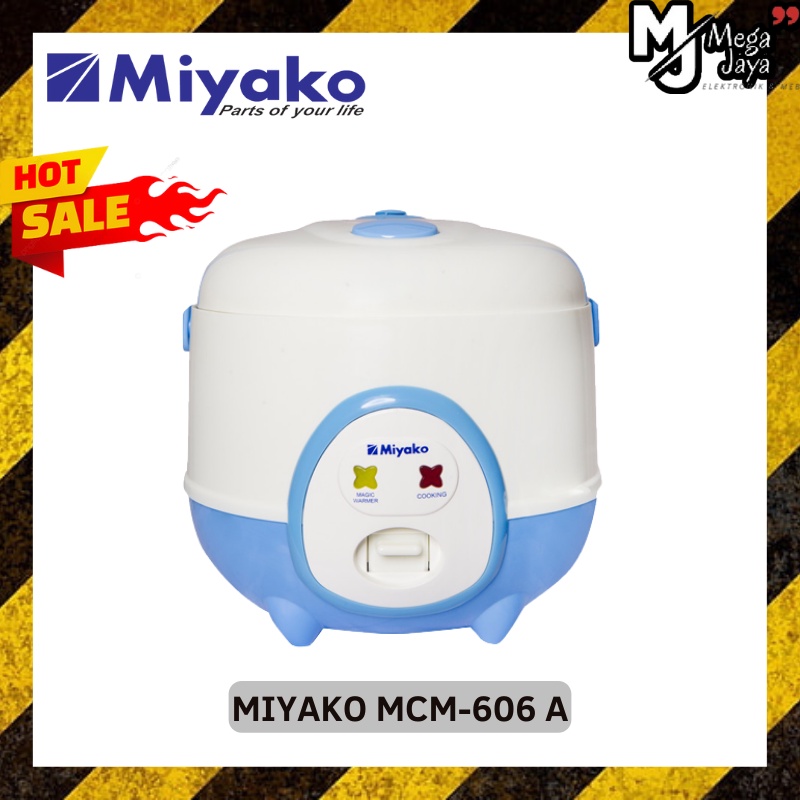 Jual MAGIC COM MIYAKO MCM-606A / MIYAKO MCM-606A / KAPASITAS 0,6 LITER ...
