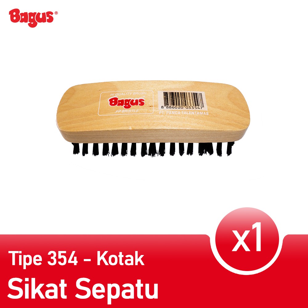 Jual Bagus Sikat Sepatu Sikat Kayu Sikat Kotak Sikat Nilon Tipe 354 ...