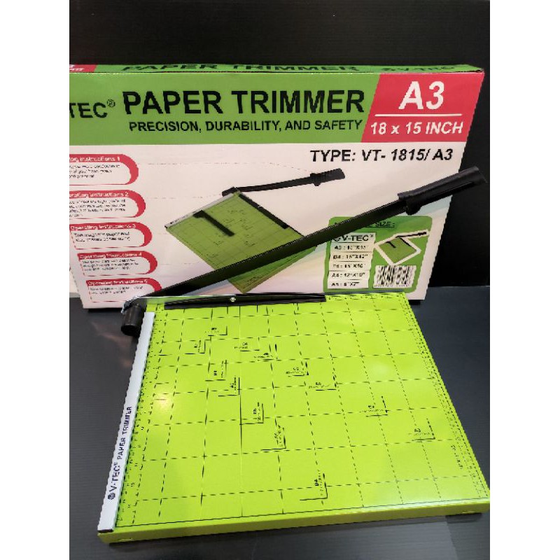 Jual Alat Pemotong Kertas A3 Pisau potong A3 V-TEC PAPER TRIMMER VT ...