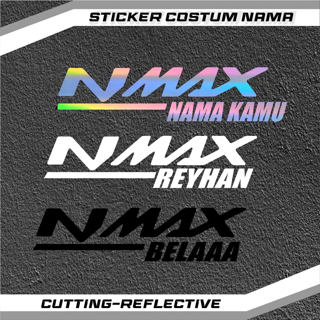 Jual Stiker Viral Sticker Cutting Nmax Costum Nama | Shopee Indonesia