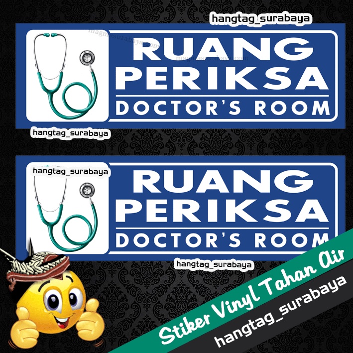 Jual Stiker Ruang Medis - Rumah sakit - Klinik - Apotik - Laboratorium ...