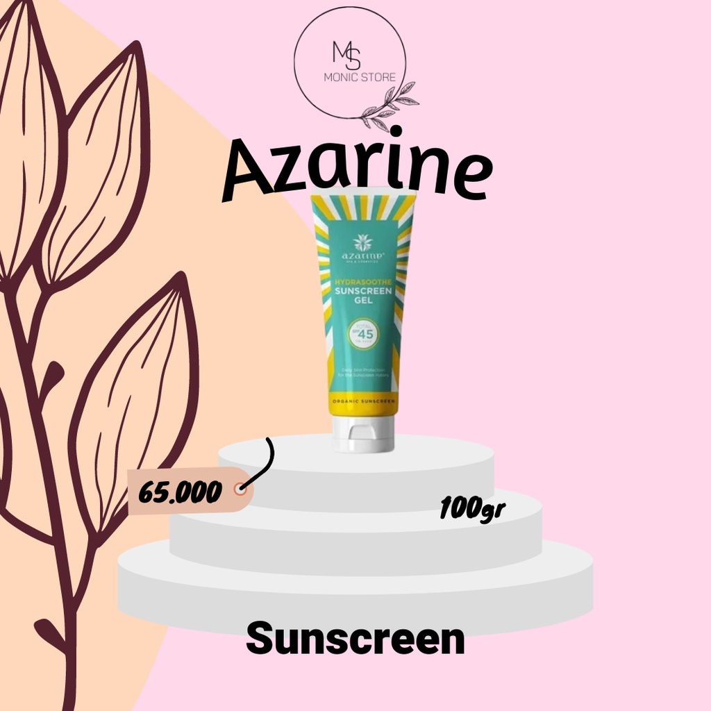 Jual AZARINE HYDRASOOTHE SUNSCREEN GEL SPF 45 50 ML | Shopee Indonesia