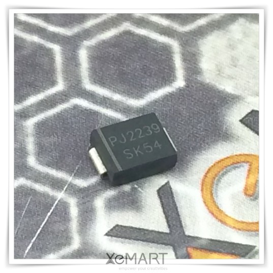 Jual Dioda SK54 Schottky Barrier Rectifier Diode 40V 5A DO-214AB SMC Panjit Original | Shopee ...