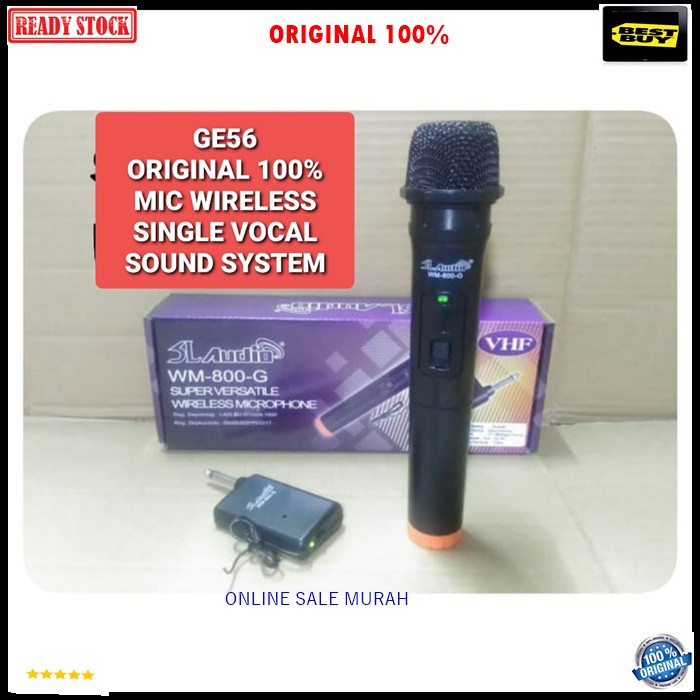 Jual G56 original Mic Wireless Single mik wireles profesional pro ...