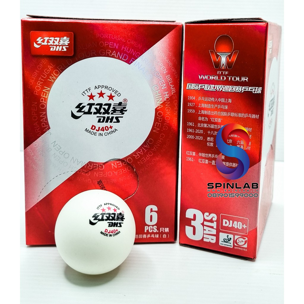 Jual Bola Pingpong Tenis Meja DHS DJ40+ World Tour 2020 | Shopee Indonesia