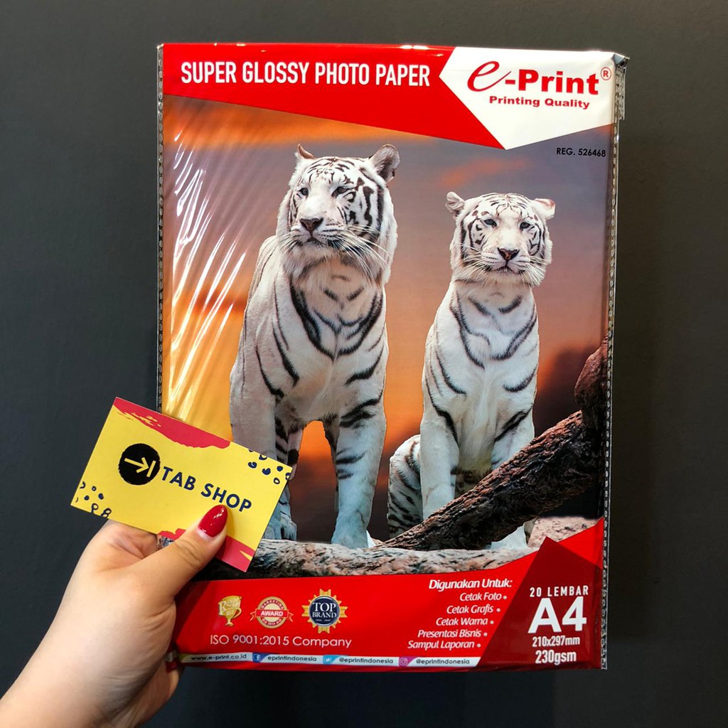 Jual Tab Shop Eprint Kertas Foto A4 230 Gsm E Print Super Glossy