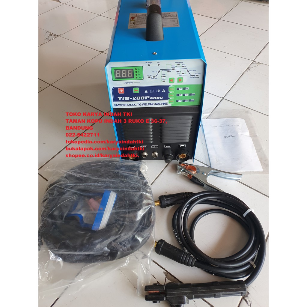 Jual Mesin Las TIg 200 P 200p acdc AC-DC Alumunium aluminium Almunium ...