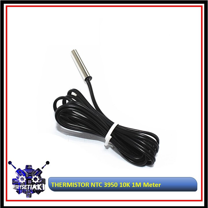 Jual THERMISTOR NTC 3950 10K 1M Meter Temperatur Sensor Suhu Probe 1% Acc | Shopee Indonesia