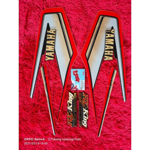 Jual LIS STIKER STRIPING RX king 1993 merah lengkap seperti di gambar ...