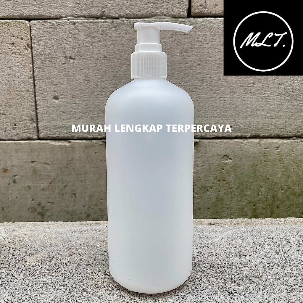 Jual BOTOL PUMP 500ML HDPE NATURAL PUMP LOTION PUTIH | Shopee Indonesia