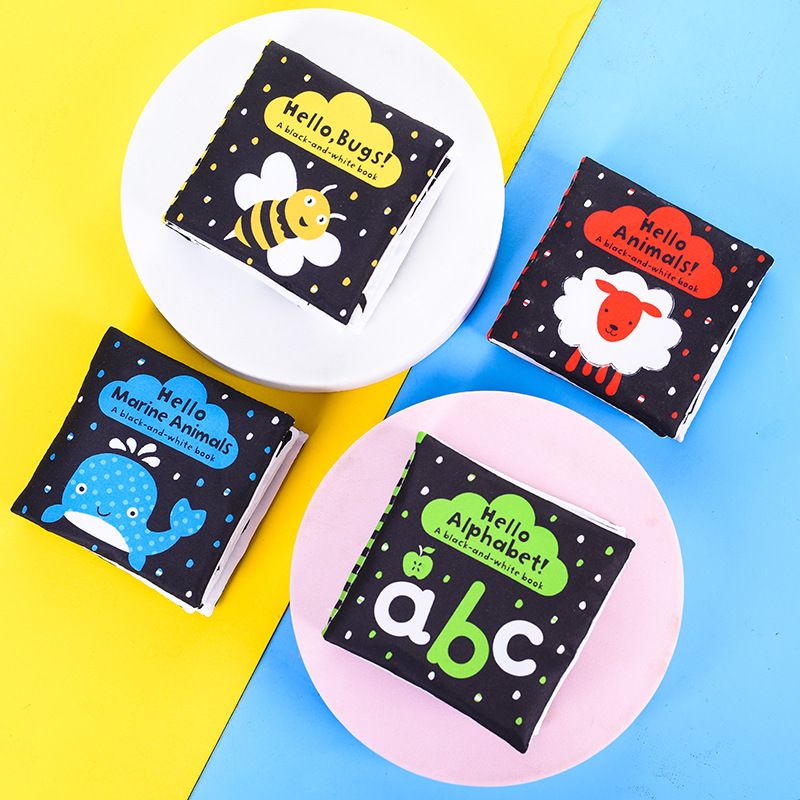 Jual Mainan Edukasi Bayi Newborn Buku Kain Ukuran Kecil Soft Cloth Book ...