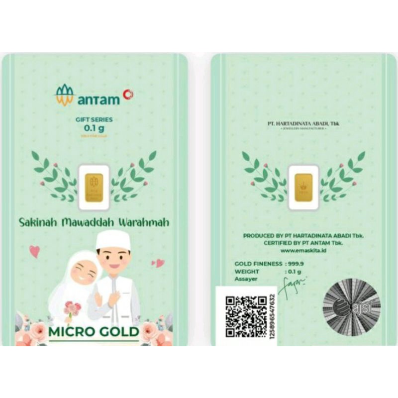 Jual Micro Gold 0,1 gr Antam x Hartadinata | Shopee Indonesia