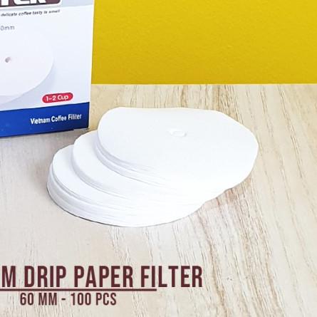 Jual Paper Filter Vietnam Drip 60 mm Kertas Saringan Kopi Vietnam 100 ...