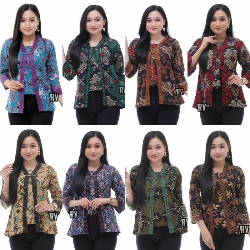 Jual Blouse Batik Lurik - Atasan Batik Wanita Blus Batik Kerja Batik Kantor Kantoran | Shopee ...
