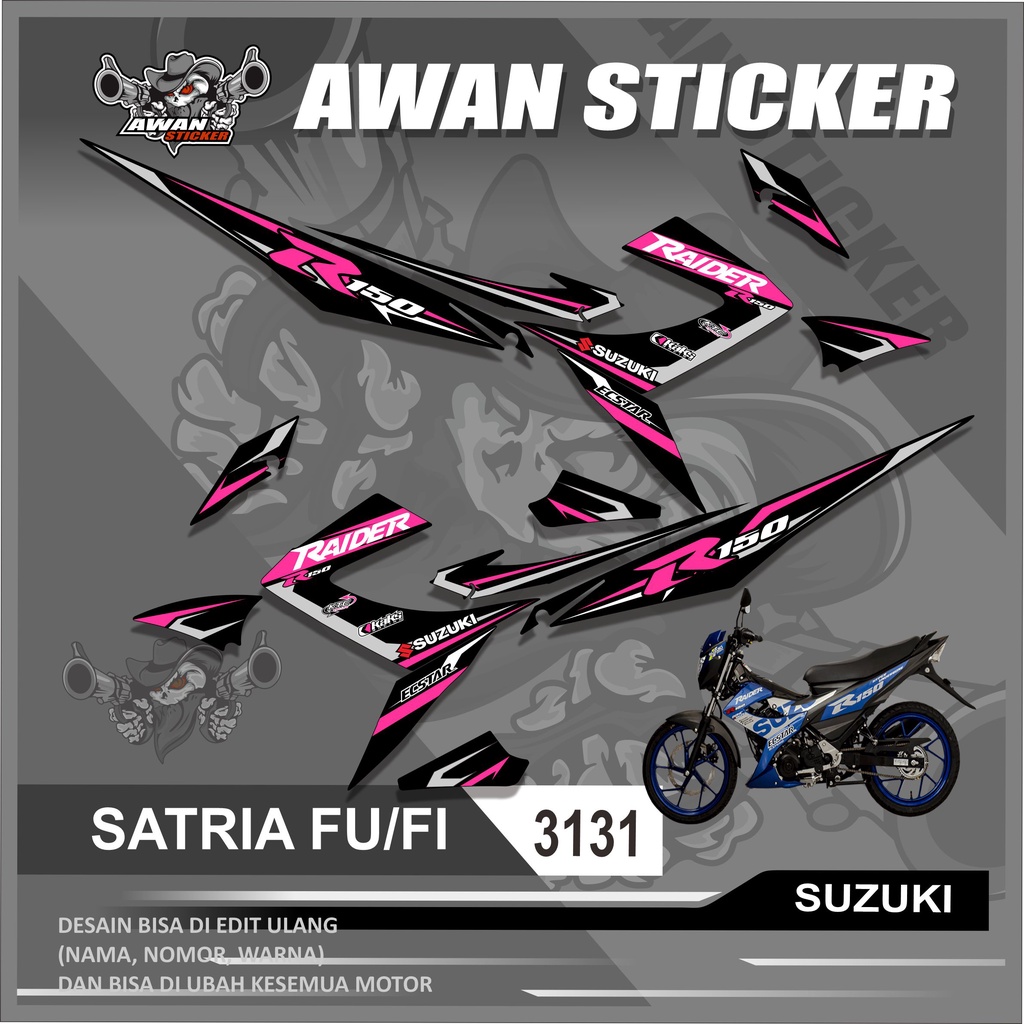 Jual sticker striping satria fu/fi new SUZUKI SATRIA FU 3128 sticker ...