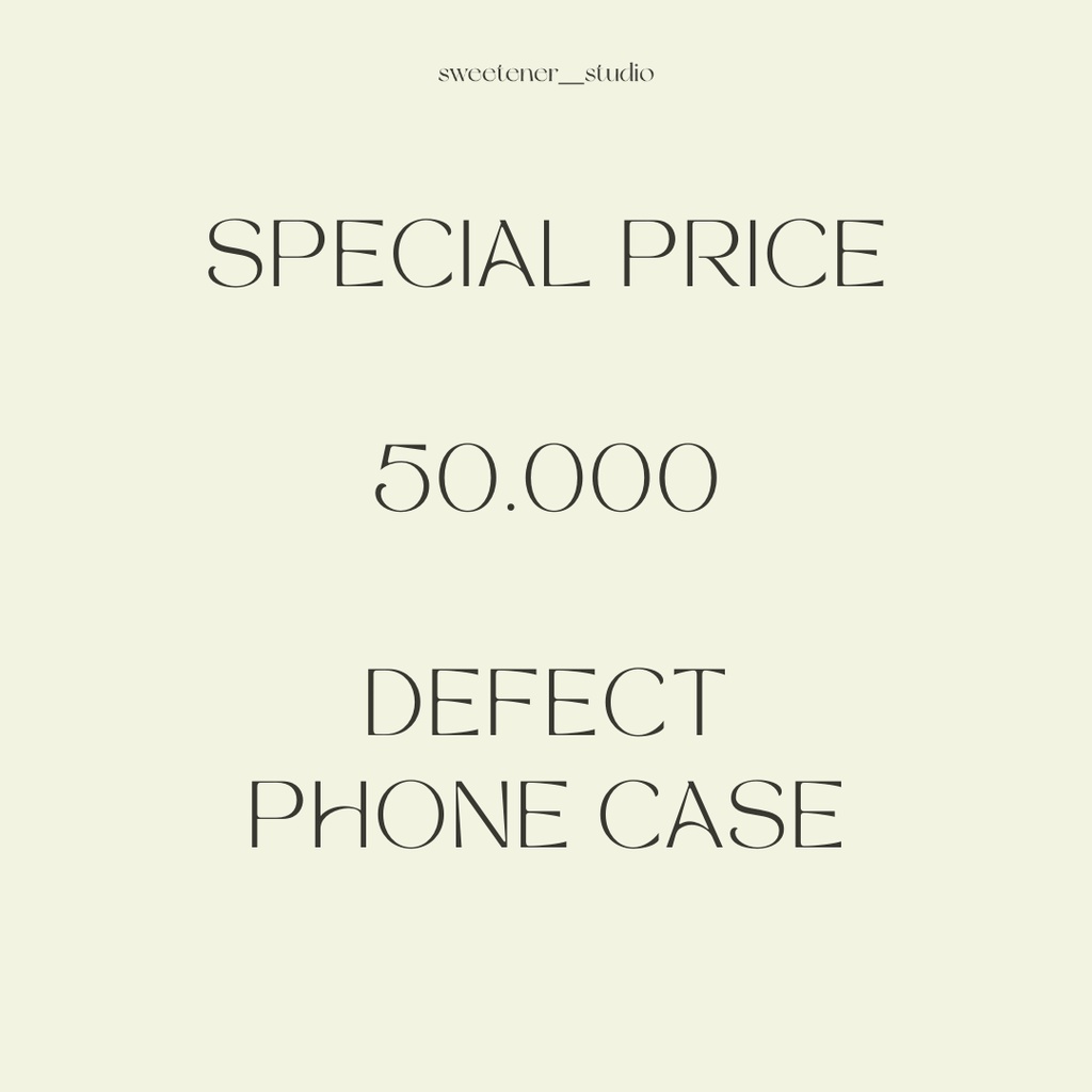 Jual DEFECT CASE SWEETENER STUDIO | Shopee Indonesia