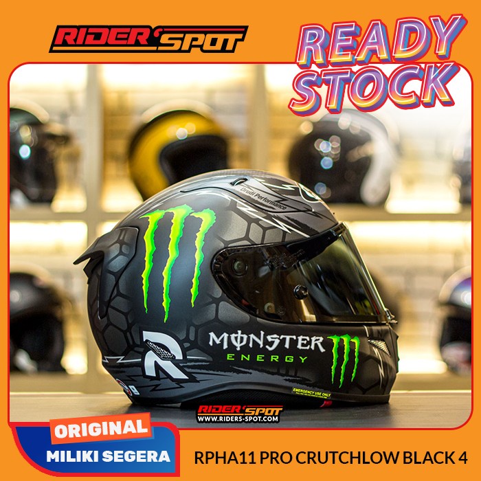 Jual Helm Motor HJC RPHA 11 Pro Crutchlow Black Full Face Helmet ...