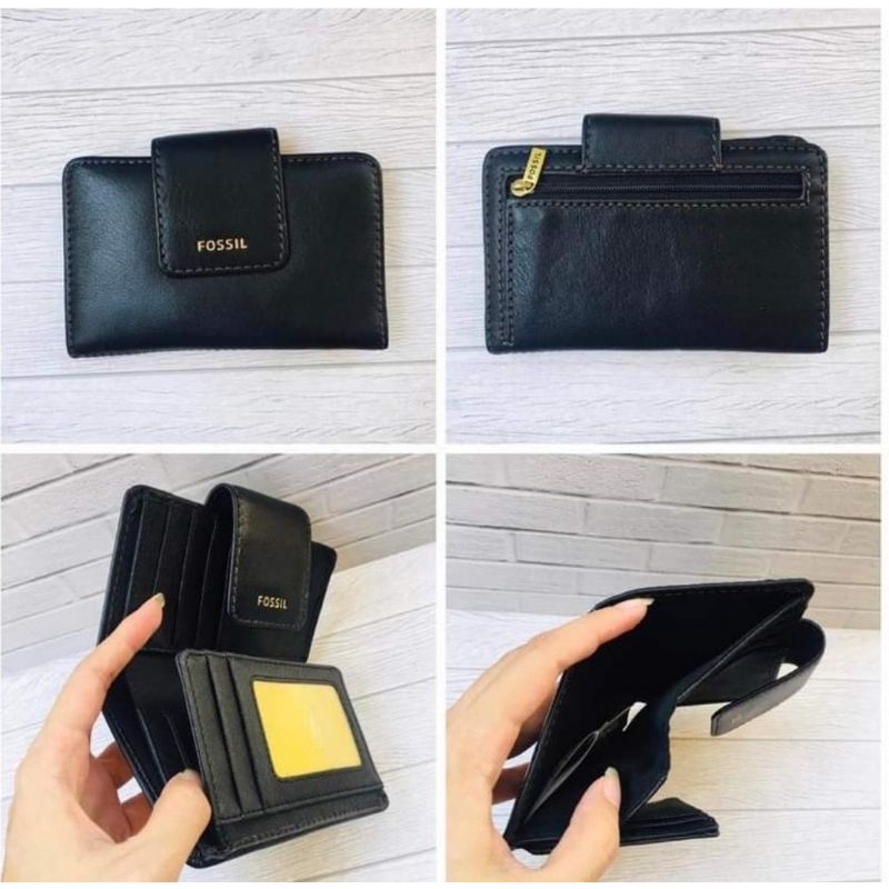 Jual Fossil Madison Tab Wallet Black | Shopee Indonesia