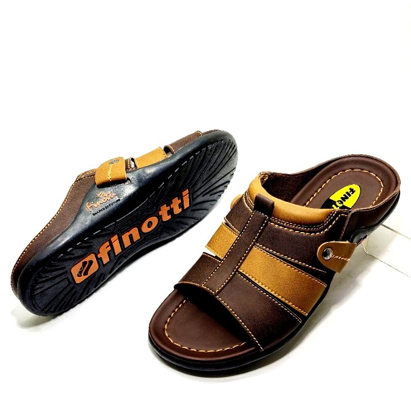 Jual FINOTTI Sandal kulit pria synthetic premium BPZ Finotti Original ...