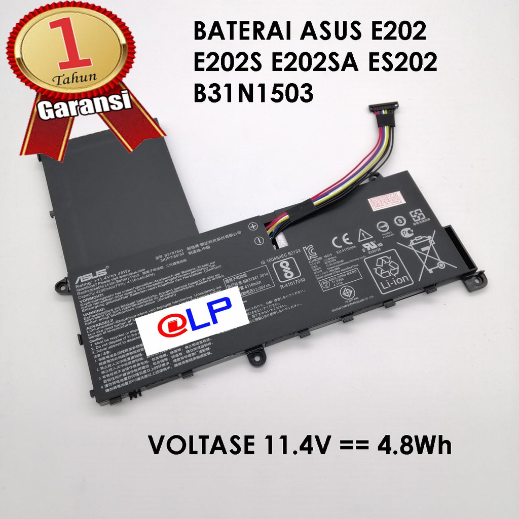 Jual Baterai Asus E202 E202S E202SA ES202 B31N1503 Black | Shopee Indonesia