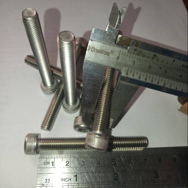 Jual Baut L M8 X 70 (7cm)stainless 304 A2-70 | Shopee Indonesia