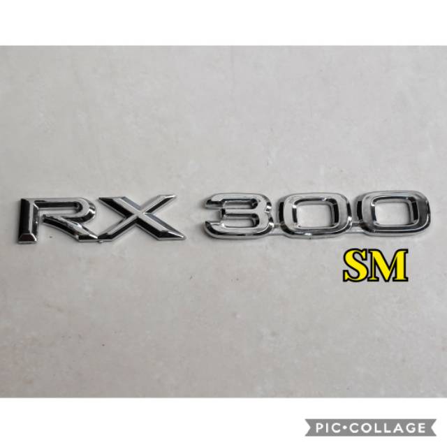 Jual emblem tulisan RX 300 untuk lexus | Shopee Indonesia