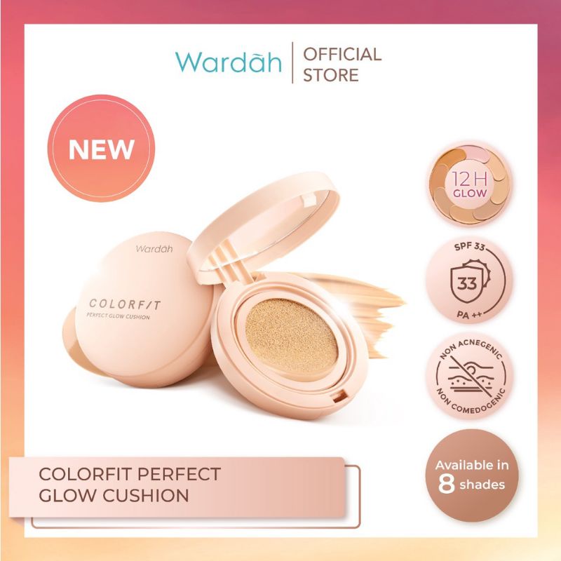 Jual WARDAH COLORFIT PERFECT GLOW CUSHION 15GR | Shopee Indonesia
