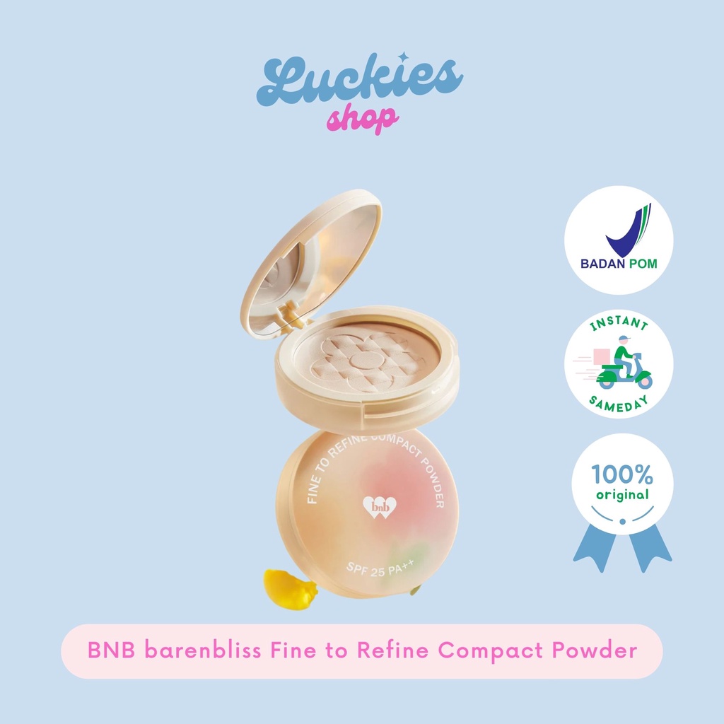 Jual BPOM BNB barenbliss Korean Bloomatte Fine to Refine Compact Powder ...
