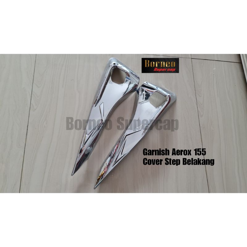 Jual Garnish Cover Step Belakang Yamaha Aerox 155 Old Chrome Nemo ...