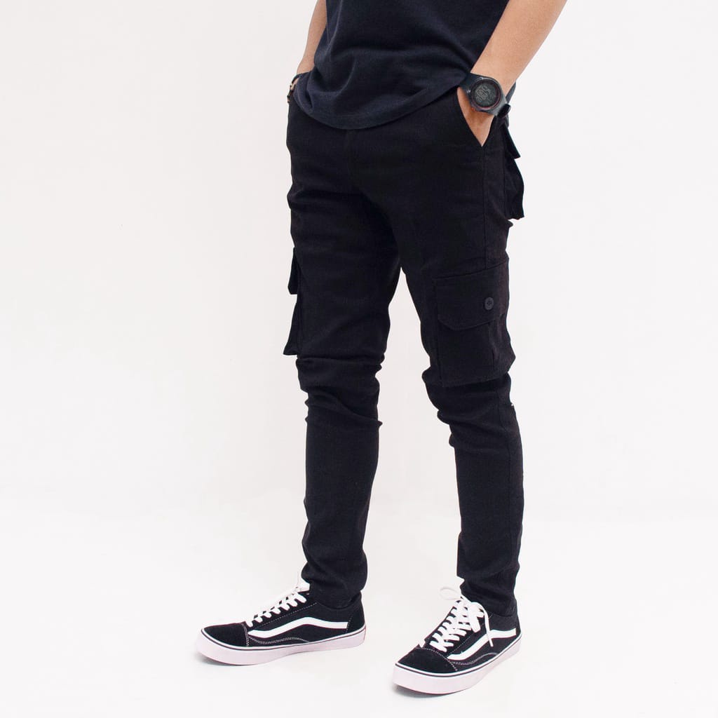 Jual Celana Cargo Panjang Pria Original Jumbo Slimfit Army Laki Laki ...