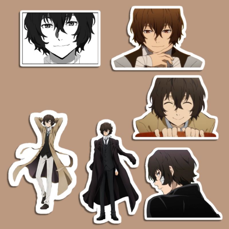 Jual Sticker Anime Bungo Stray Dogs Sticker dazai osamu Chuuya Atsushi ...
