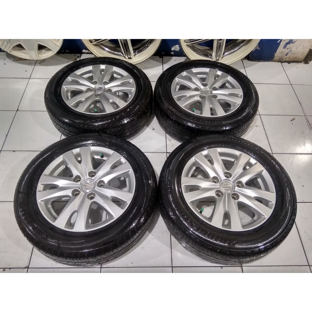 Jual velg mobil std ertiga ring 15x5 pcd 5x114 plus ban seken murah | Shopee Indonesia