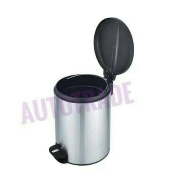 Jual Tempat Sampah 5 Liter Tong Sampah Injak Pedal Bin Stainless Steel 5 Liter Krisbow | Shopee ...