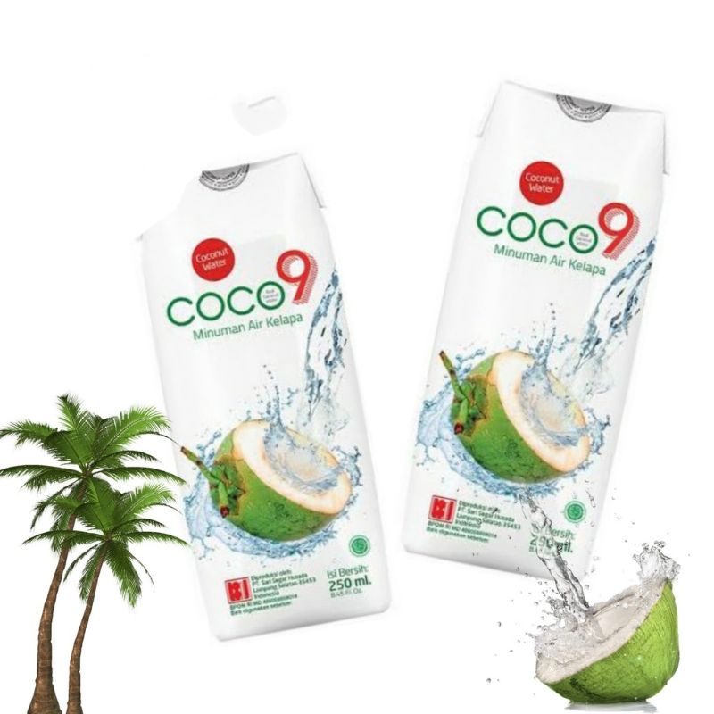Jual COCO9 - 250 ml. (Minuman Air Kelapa) | Shopee Indonesia