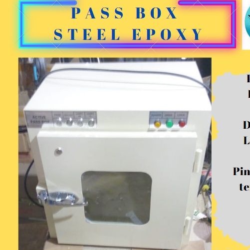 Jual Clean Room Pass Box 45x45 cm Steel Epoxy Interlock Door Sistem UV ...