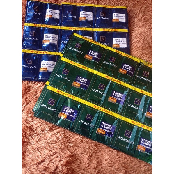 Jual ROMANO SHAMPO SACHET 10 ml (renceng) | Shopee Indonesia