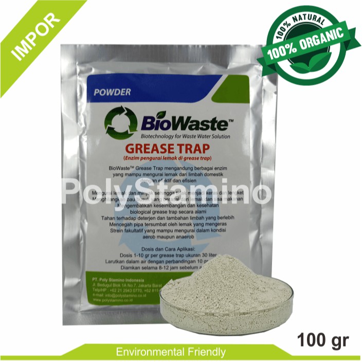 Jual UKRION-Bakteri Pengurai Limbah BioWaste Grease Trap 100 gram ...
