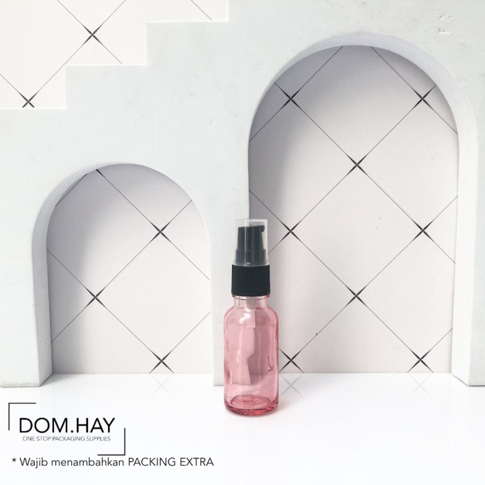 Jual Botol Pump Kaca Pink 20ml Hand Sanitizer Handsoap Sabun Lotion ...