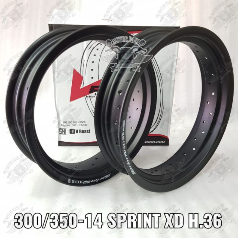 Jual Velg pelek jari jari ring 14 ukuran 300/350 depan+belakang h.36 ...
