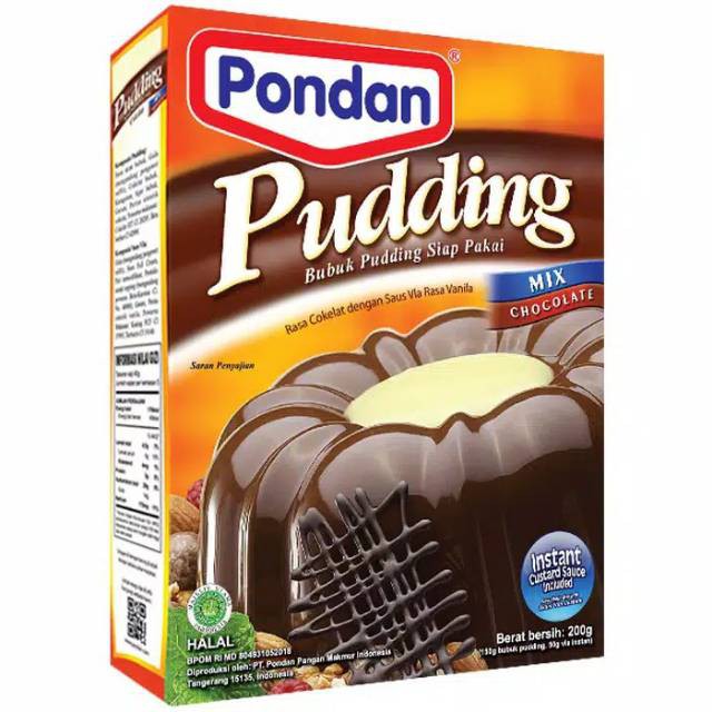 Jual Pondan Pudding Bubuk Puding Siap Pakai Mix 200 gram | Shopee Indonesia