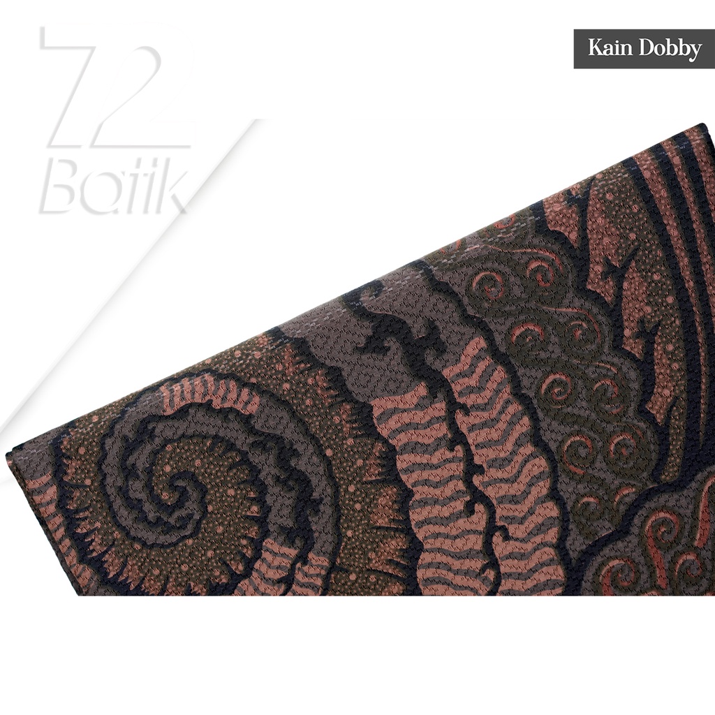Jual KAIN BATIK PREMIUM Bahan Dobby Motif Tentaken Warna Hijau Army ...
