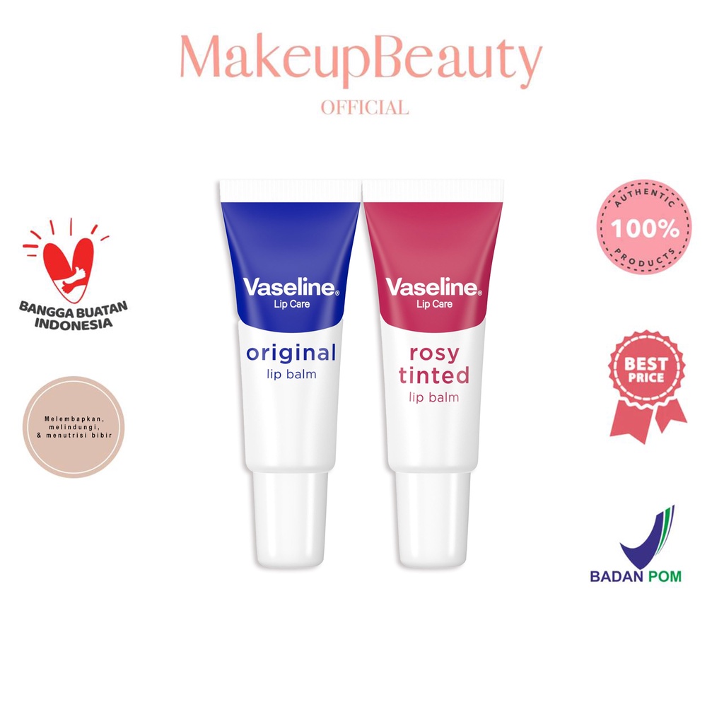 Jual VASELINE Lip Balm Pelembab & Pencerah Bibir 10g - Rosy Tinted / Original | Shopee Indonesia