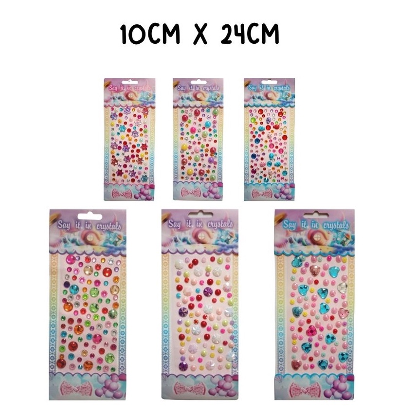 Jual STICKER BLING HP UKURAN 10 CM X 24 CM, MANIK MANIK PENGHIAS HP ...
