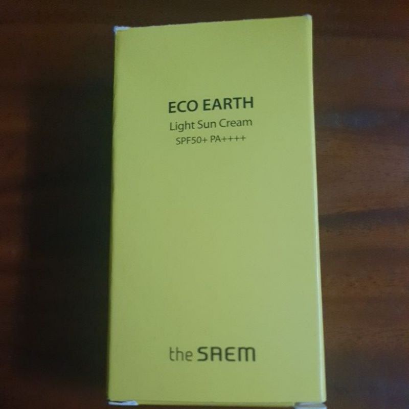 Jual The SAEM ECO EARTH LIGHT SUN CREAM SPF 50+ PA+++ 50gr | Shopee ...
