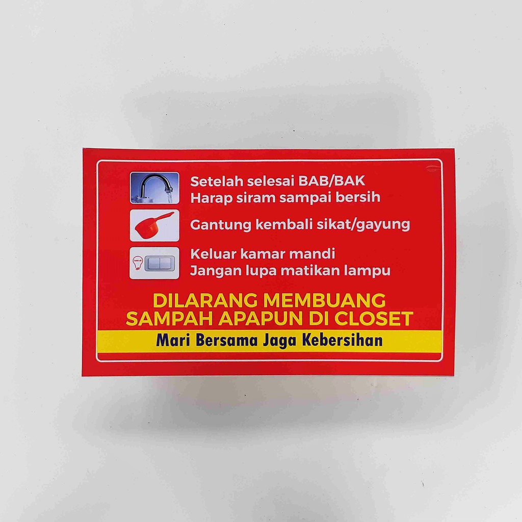 Jual Stiker Kerapian Toilet, Stiker untuk Toilet, Sticker Kamar Mandi ...