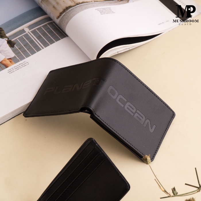 Jual Dompet Lipat Polos Pria Planet Ocean Hitam Original - PO03 ...