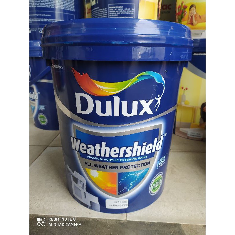 Jual Cat tembok Dulux Weathershield Pro Putih 20L | Shopee Indonesia